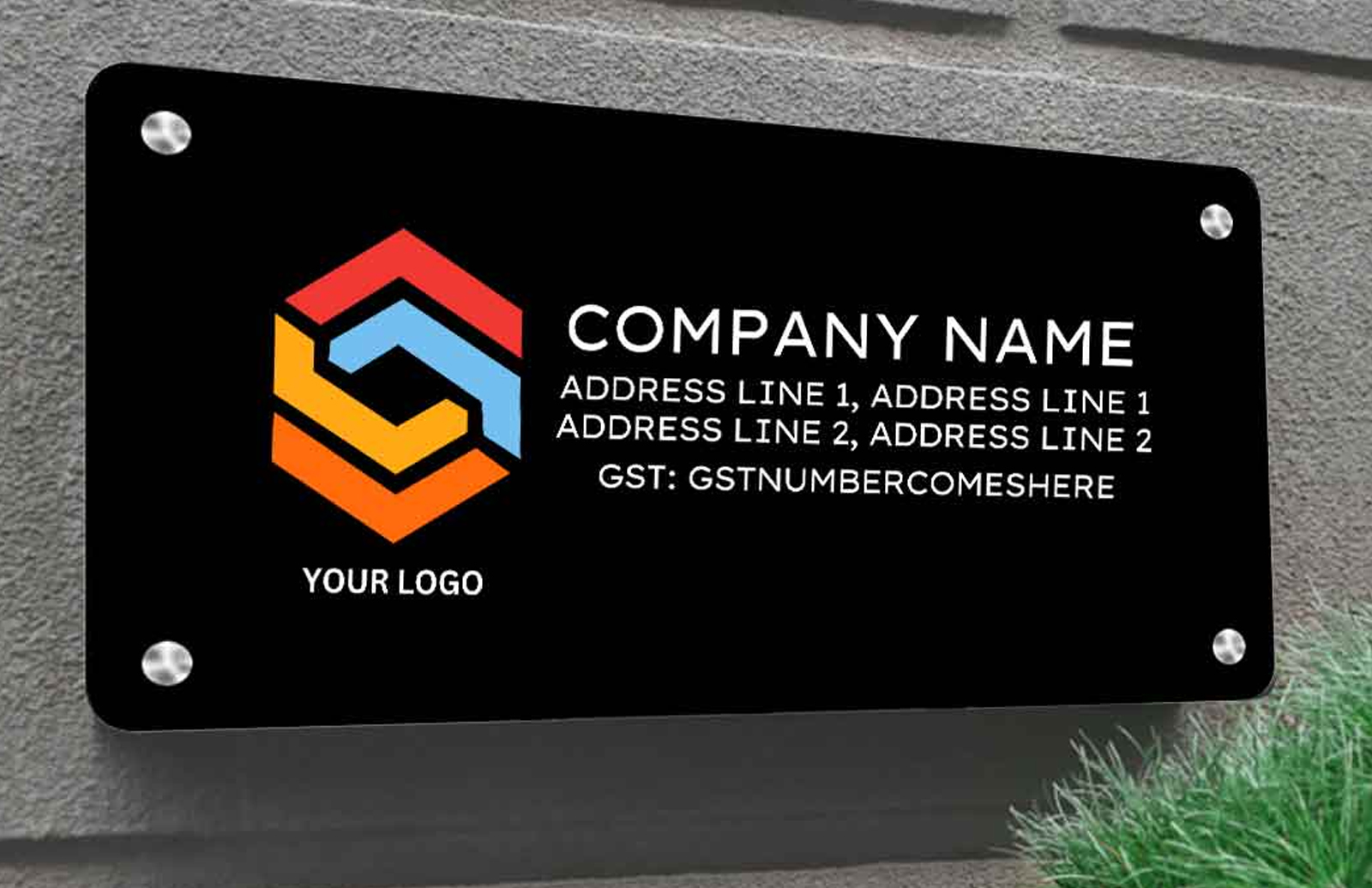 Acrylic Name Plates - Waset